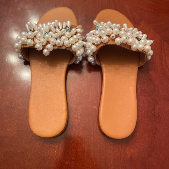 Shoes | New Beautiful Sandals With Pearls | Poshmark